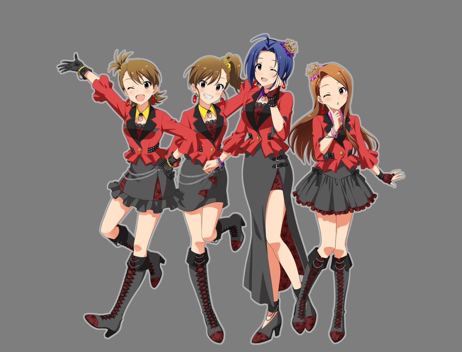 the idolm@ster futami ami futami mami minase iori miura azusa heels tagme transparent png ...